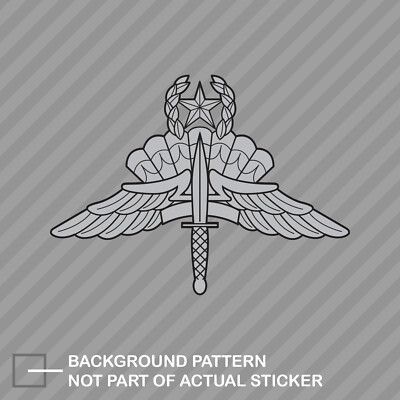 Master Freefall Parachutist Badge Sticker Decal Vinyl free fall wings ...