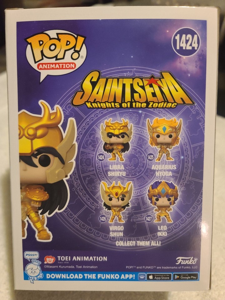 Funko Pop! Animation: Saint Seiya LIBRA SHIRYU #1424 | eBay
