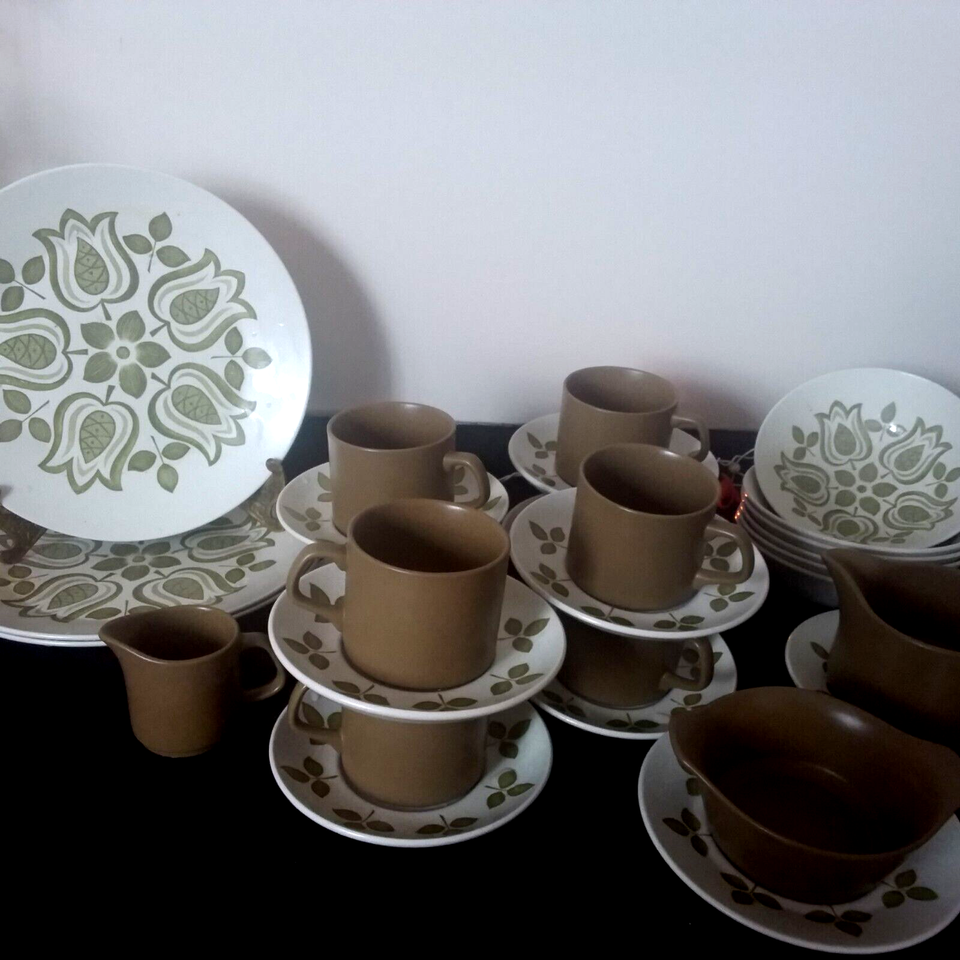 Maidstone J&G Meakin Hanley Tea Coffee Set+Plate Bowls Tableware ...