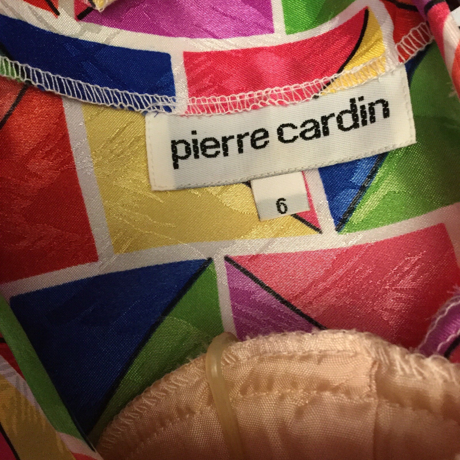 Pierre Cardin primary colors 80’s triangle geometric … - Gem