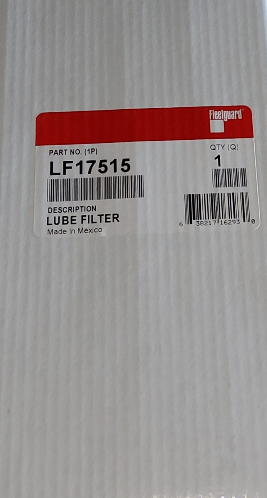 FLEETGUARD LF16046 - cross reference oil filters | oilfilter ...