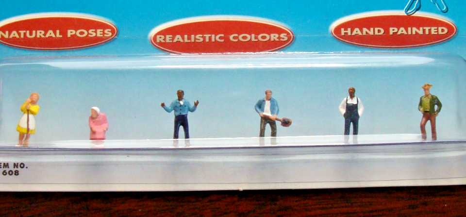 HO Scale Farm People Life-Like Scene Master #1608 6 pcs. | eBay