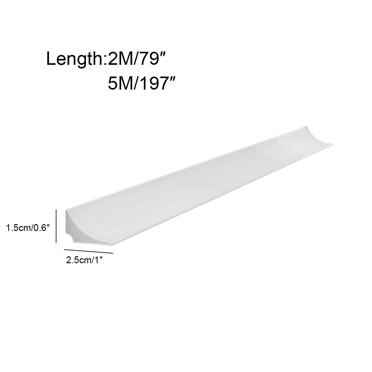 2/5m Bendable Bathroom Bath Edging Seal Trim Strip Water Barrier ...