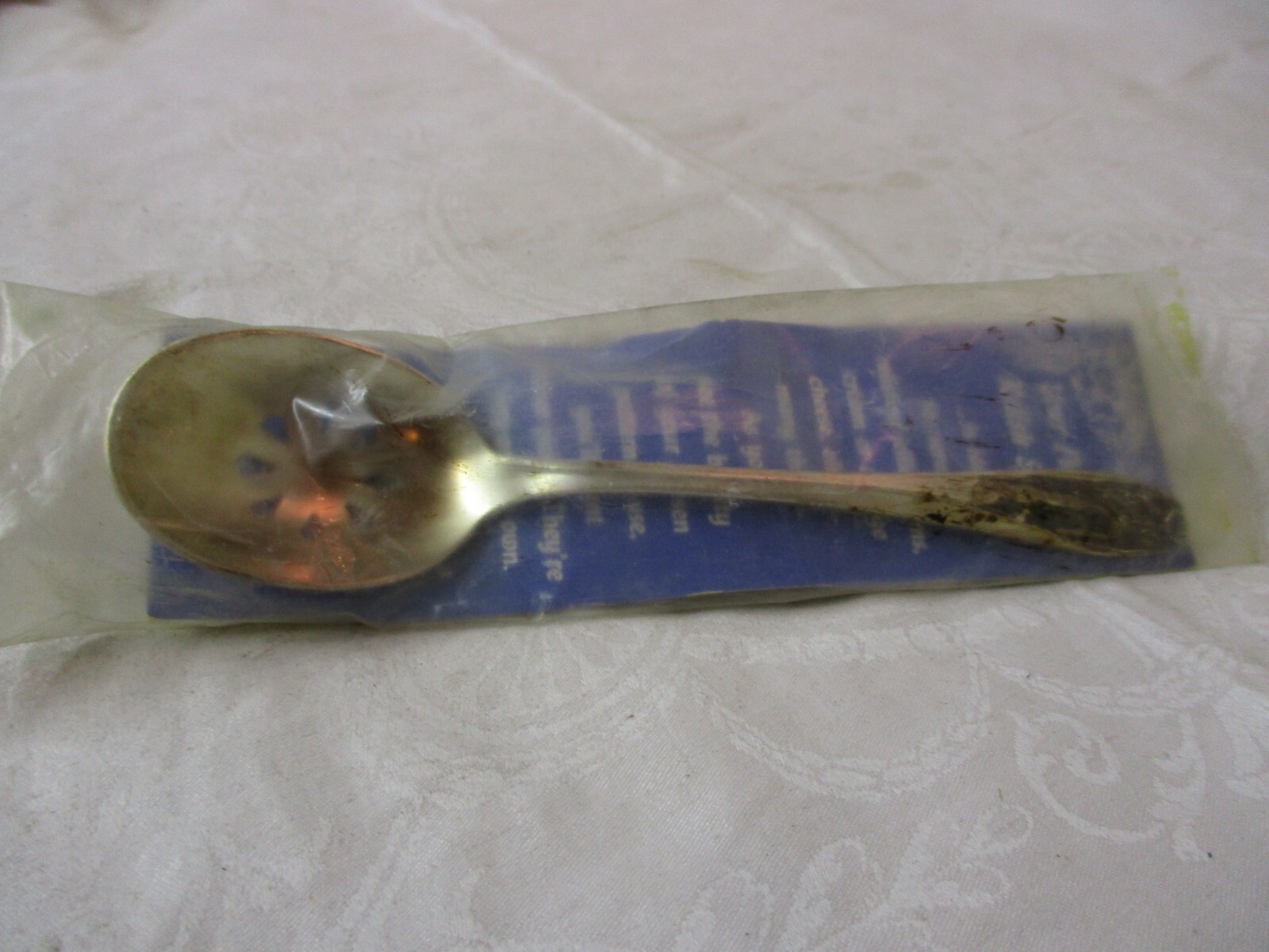 Vintage 1950 IS 1847 Rogers Bros silver plate pierced Relish Spoon ...