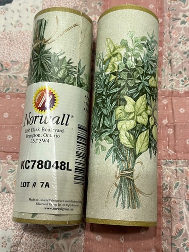 Norwall Wallpaper Pre-Pasted Wall Border Herbal Set of 2 Rolls | eBay