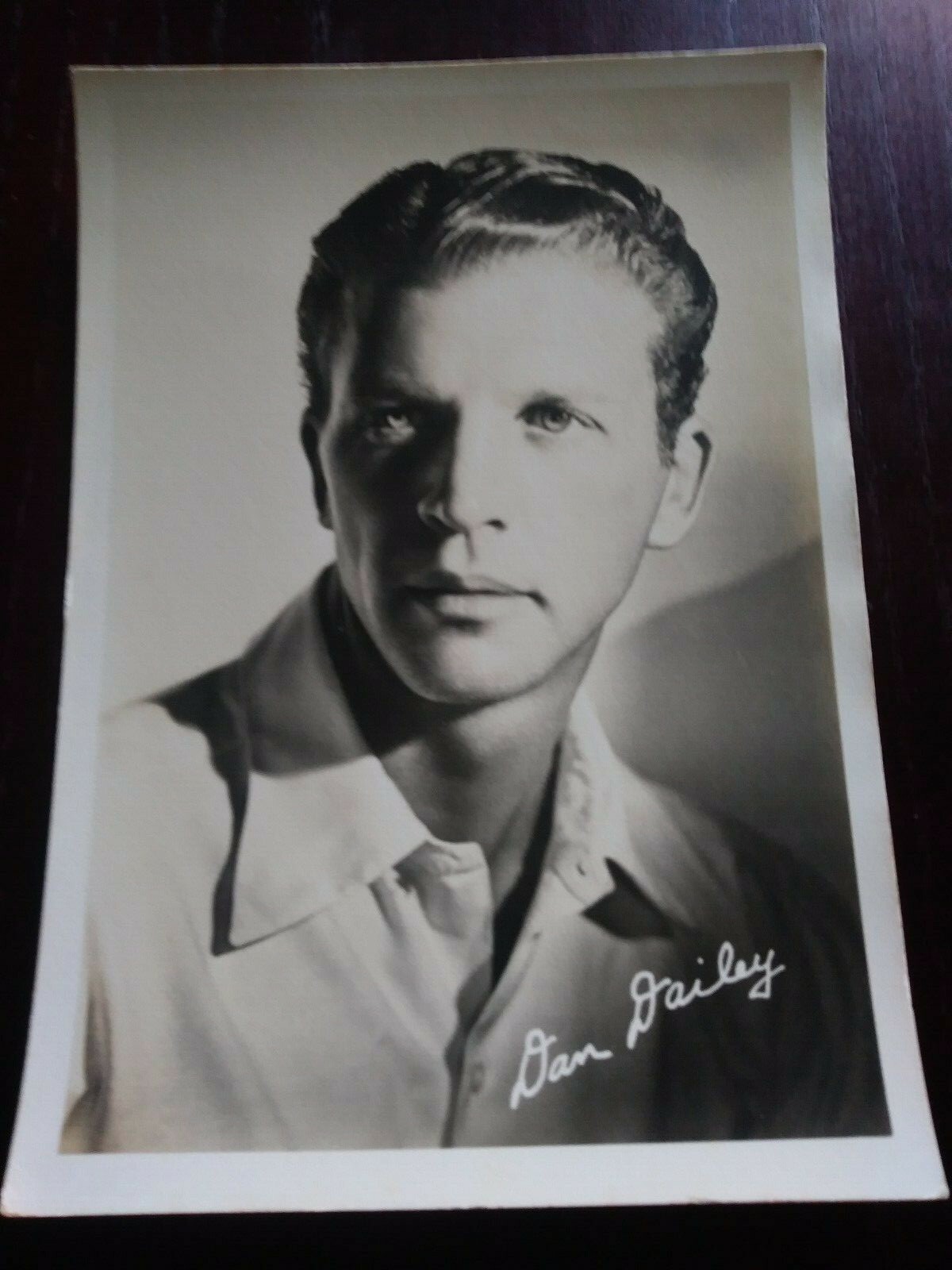 5x7" BLACK & WHITE MATTED PHOTO OF A YOUNG HANDSOME DANCER ACTOR DAN ...