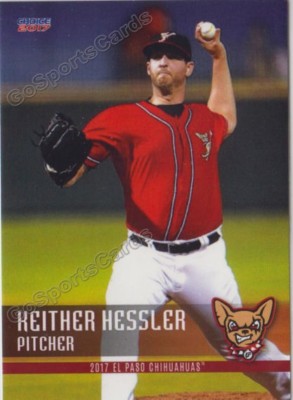 2017 El Paso Chihuahuas Keith Hessler RC Rookie San Diego Padres | eBay