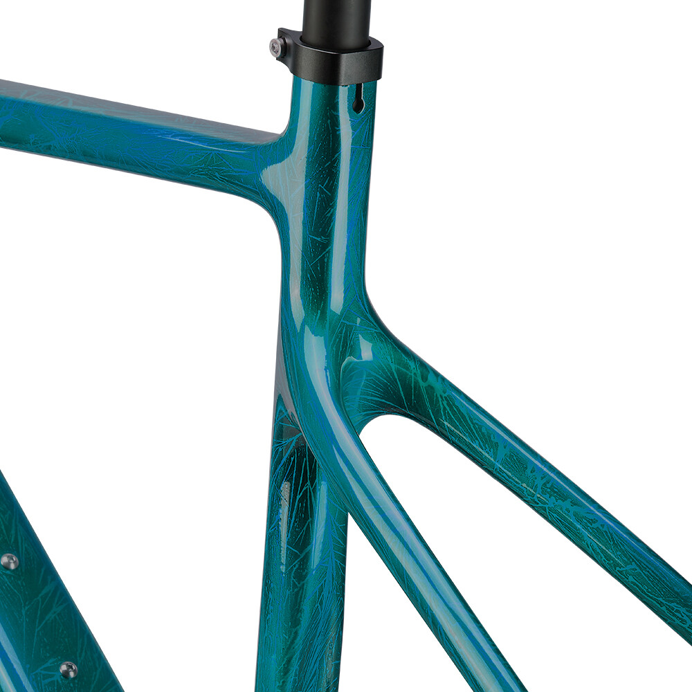 Gravel T1100 Carbon Frame Road Bike Frameset Crystal 700*40C Disc Brake ...