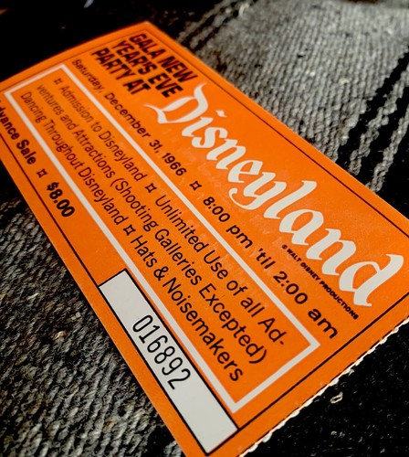 Unusual Disneyland Ticket NEW YEARS EVE Admission Ticket | eBay