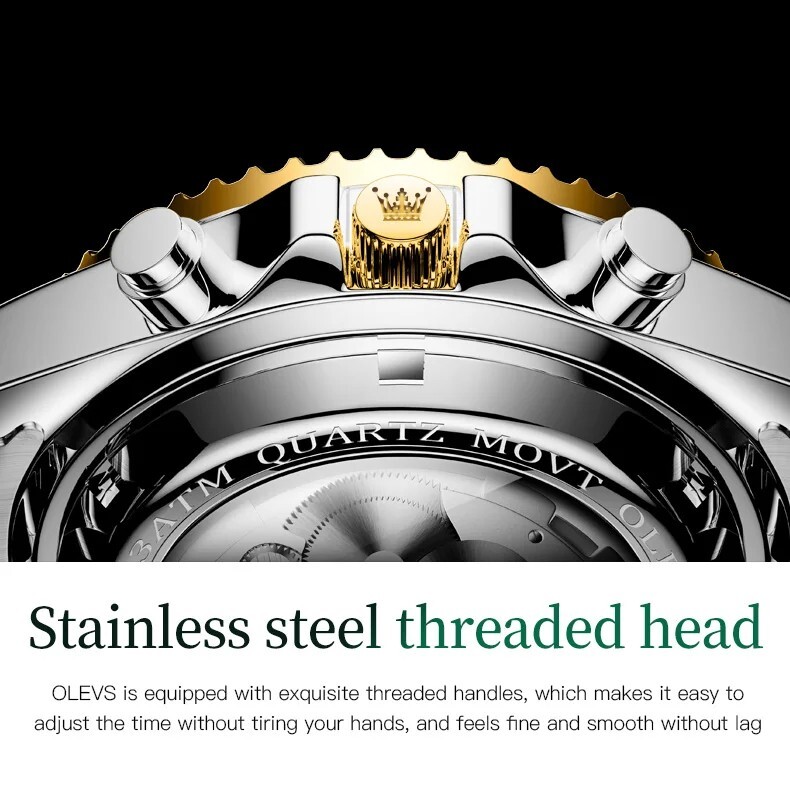 Automatic Mechanical Waterproof Watch Men's OLEVS Luxury Men Date Strap ...