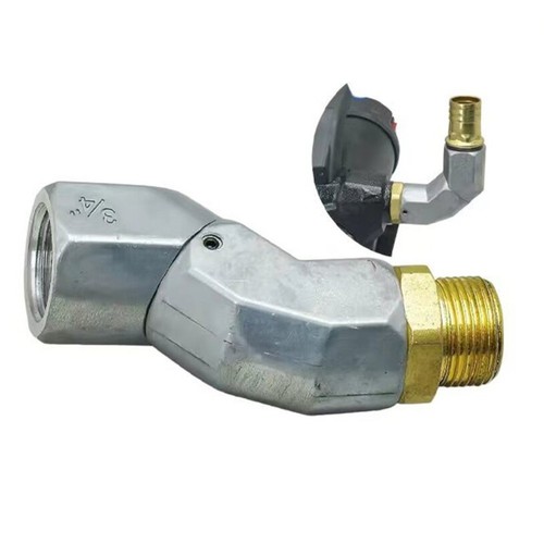 Fuel Hose Swivel Joint Metal Connector 360 Degree Rotation for Fuel Use ...