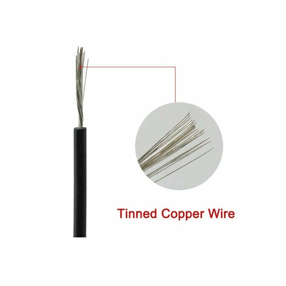 18AWG Flexible Stranded Cable Wire UL1015 PVC Tinned Copper Electronic ...