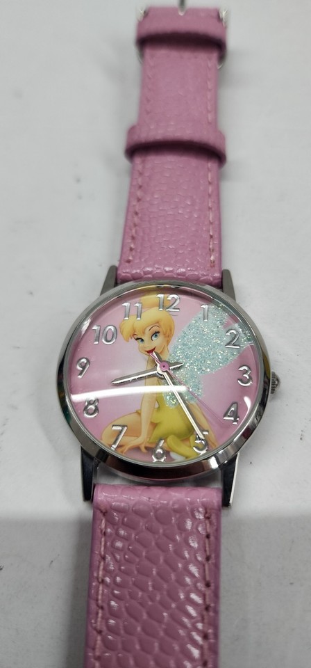 Disney Tinker Bell Wrist Watch Pink Solid Band - See Pictures | eBay