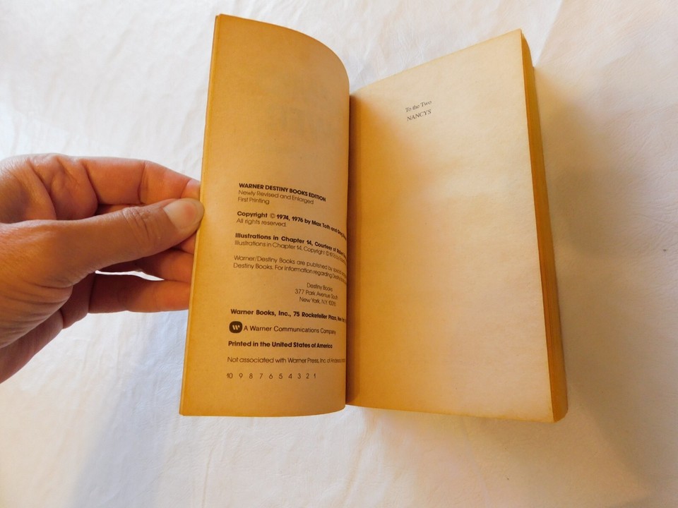 Pyramid Power by Max Toth and Greg Nielsen 1976 Warner/Destiny Books ...