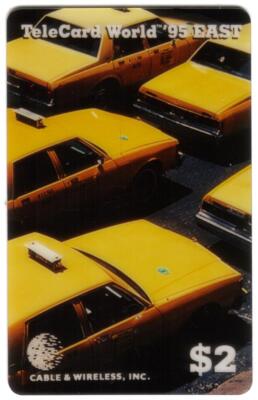 $2. TeleCard World '95 East (New York) Yellow Cabs (Taxi) Phone Card | eBay