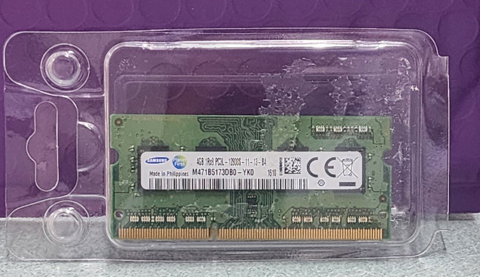 SAMSUNG 4GB 1Rx8 PC3L-12800S-11-13-B4 RAM. Used Pulled from laptop. | eBay