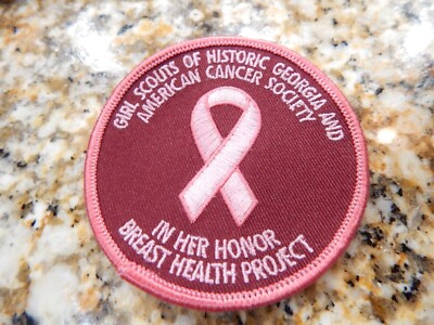 NEW Vintage Girl Scouts Breast Cancer Awareness Badge American Cancer ...