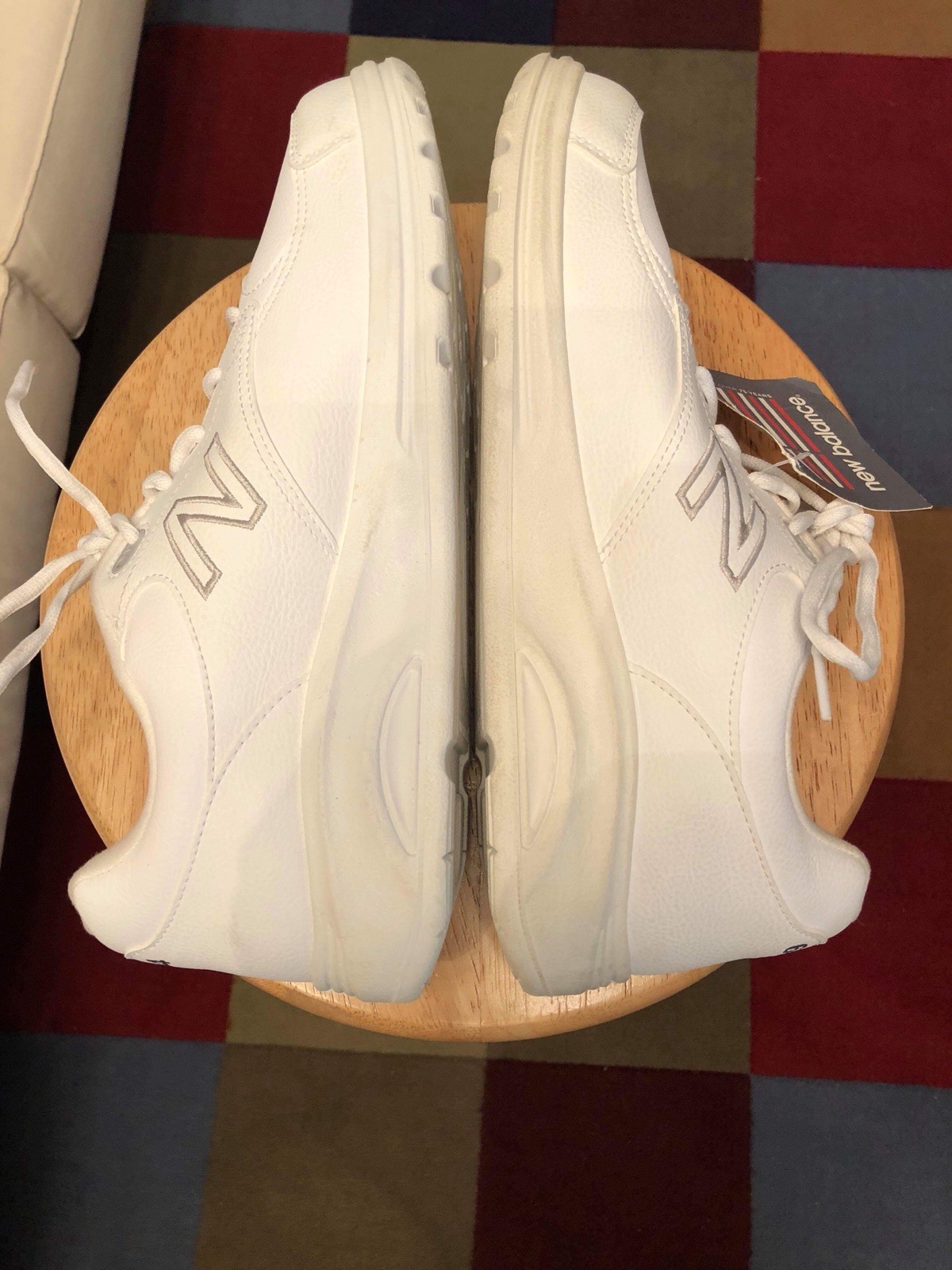 NWT New Balance Walking Strike Path White Men’s US10 Leather USA ...