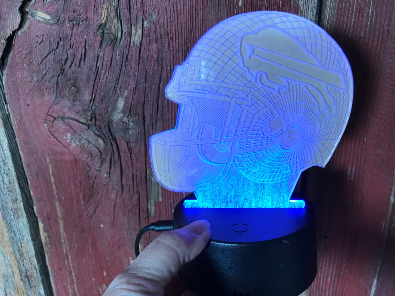 Foco Buffalo Bills NFL Team Helmet changing color night light desk ...