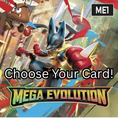 Pokémon TCG Singles ME01: Mega Evolution M/NM *choose your cards* Pack ...