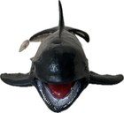 VTG YTK RARE XL RUBBER ORCA KILLER WHALE 20” TOY FISH OCEAN SEA SHAMU ...