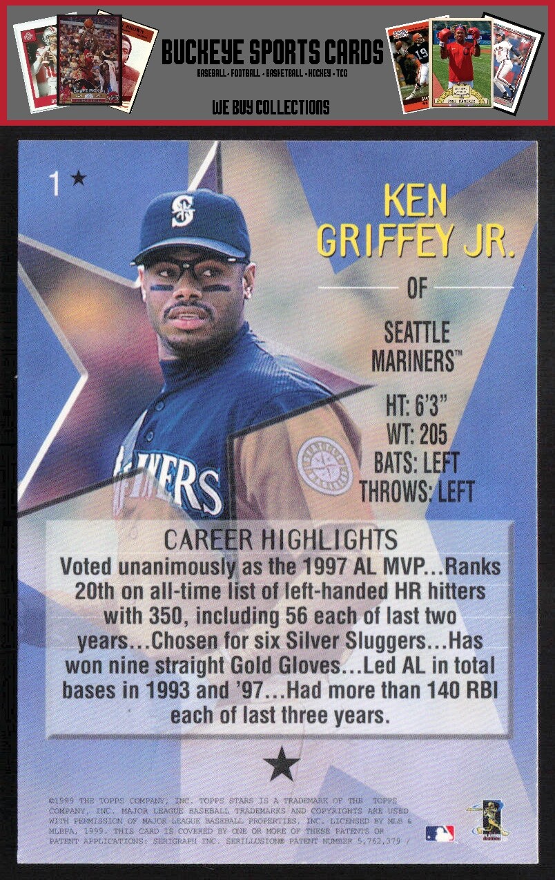1999 Topps Stars One Star Ken Griffey Jr. #1 | eBay