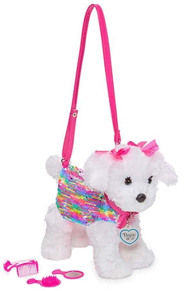 Poochie & Co. Mindy the Maltese with Flip Sequins, Grooming Kit ...