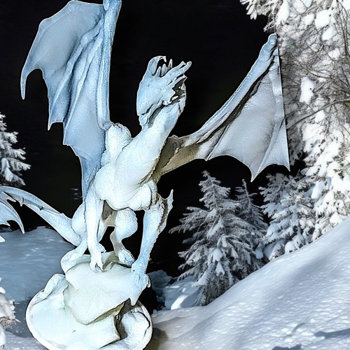 Ancient White Chromatic Dragon Mini DnD Pathfinder RPG Fantasy EPIC ...