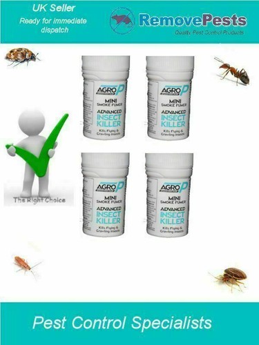 4 X Flea Bomb Cat Dog flea Treatment in domestic or commercial AP HSE ...