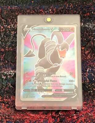 Houndoom V 178/189 Darkness Ablaze - NM Full Art Ultra Rare Pokemon ...