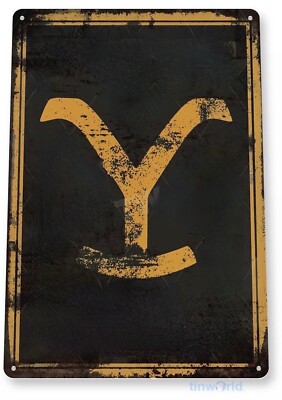 YELLOWSTONE TIN SIGN 11X8 INCH REPRODUCTION RUSTIC RANCH METAL SIGN | eBay