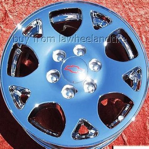 SET OF 4 CHROME 17" CHEVROLET TAHOE Z71 SUBURBAN AVALANCE OEM WHEELS ...