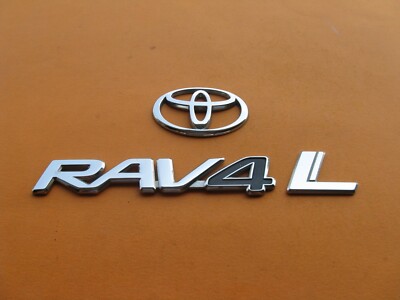 01 02 03 TOYOTA RAV4 L REAR EMBLEM LOGO BADGE SIGN 2001 2002 2003 USED ...