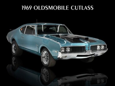 1969 Oldsmobile Cutlass NEW Metal Sign 24"x30" USA STEEL XL Size 7 lb ...