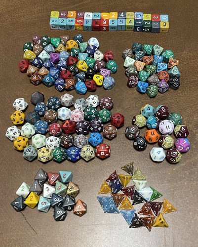 Lot Of 184 Dice Polyhedral DND D&D RPG | eBay