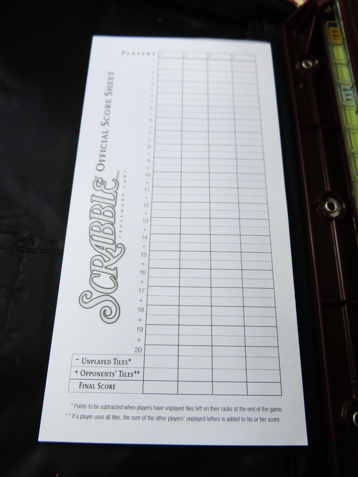 Travel Scrabble Game Folio Edition Complete In Zipper Case Hasbro 2001 ...