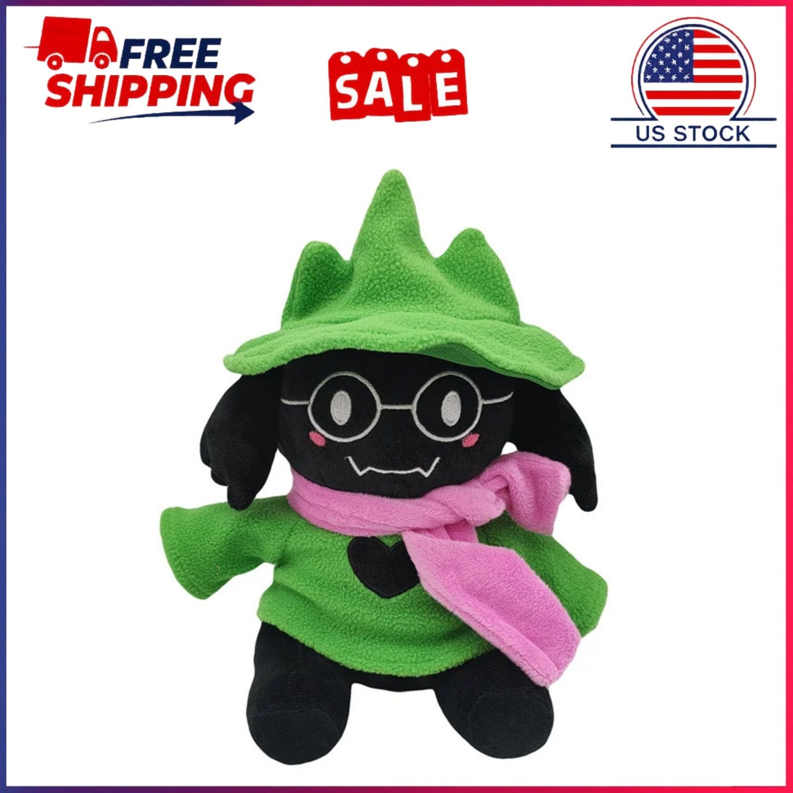 NEW-Deltarune Ralsei 25cm Plush Toy - Official Game Stuffed Doll Gift ...