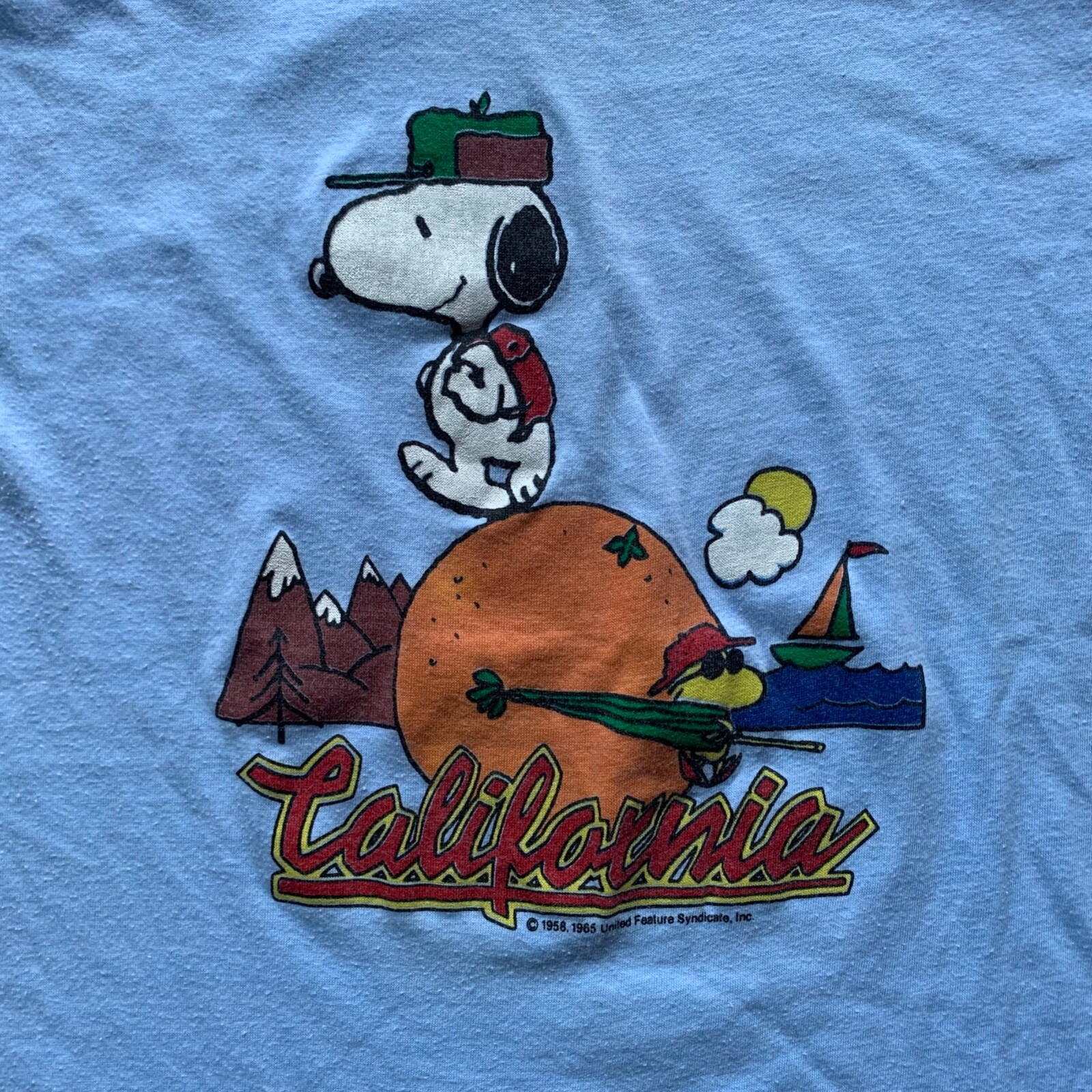 70s - 80s VINTAGE SNOOPY of PEANUTS CALIFORNIA SOUVEN… - Gem