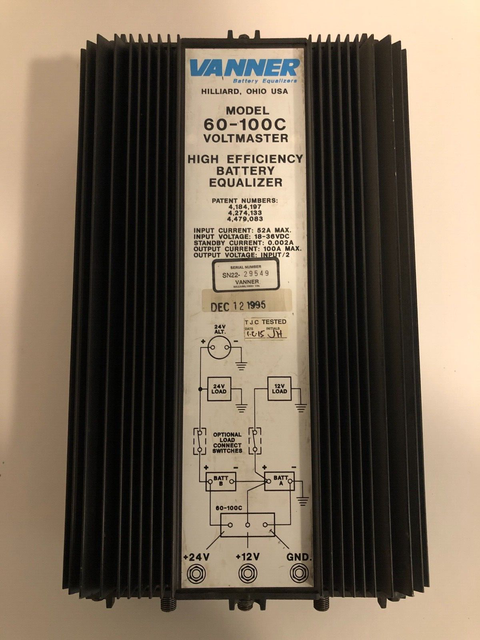 Vanner Voltmaster 60-100C High Efficiency Battery Equalizer for sale ...