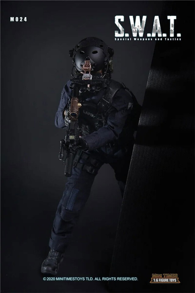 Mini Times Toys M024 1/6 US SWAT 2.0 LAPD Male Soldier 12'' Action ...