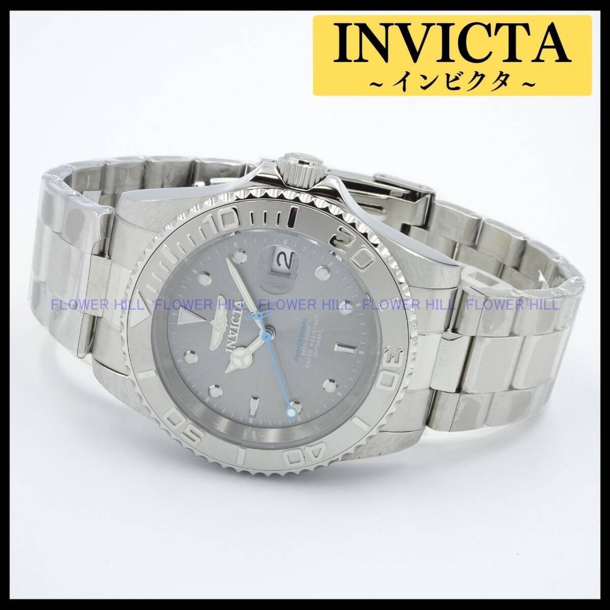 INVICTA Watch Men s Automatic Gray Steel PRO DIVER 36748 Metal Band ...