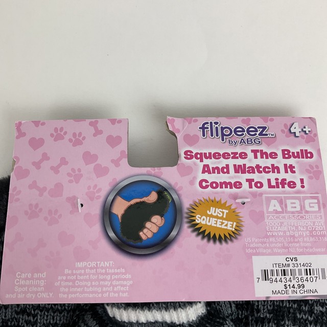 Flipeez By ABG Girls Puppy Dog Beanie Moving Ears With Gloves With Tags ...