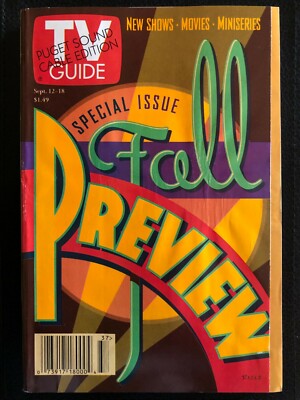 1998 Sept Original TV GUIDE 'Special Issue FALL PREVIEW' PS Cable ...