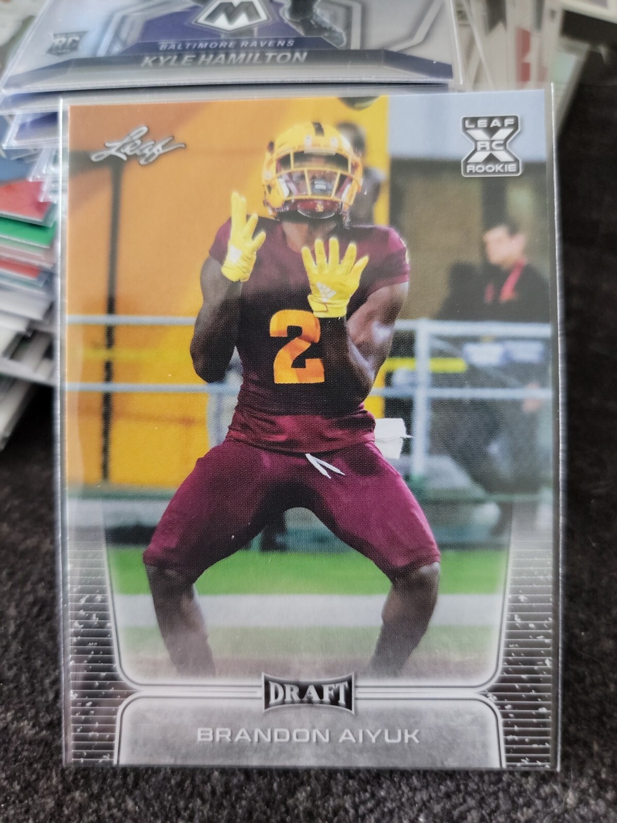 2020 Leaf Draft BRANDON AIYUK #20 Rookie RC Arizona State San Francisco ...