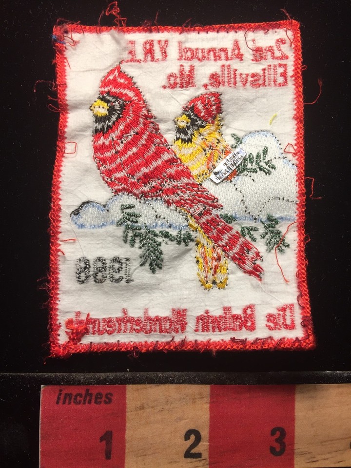 Vtg 1988 Missouri Redbird Cardinal Patch Die Ballwin Wanderfreunde 69E3 ...
