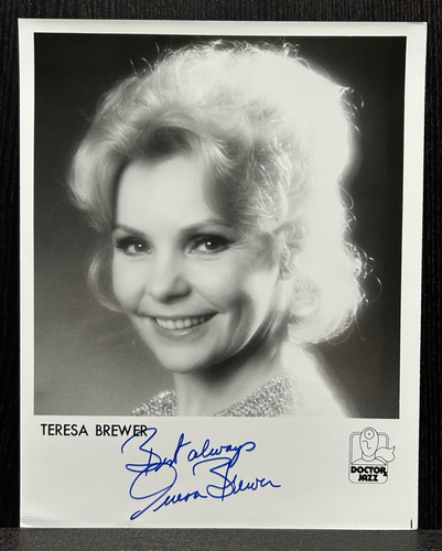 TERESA BREWER SIGNED PHOTO Singer, Actress MUSIC! MUSIC! MUSIC! Ed ...