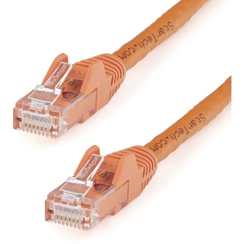 StarTech.com 50ft CAT6 Ethernet Cable - Orange CAT 6 Gigabit Ethernet ...
