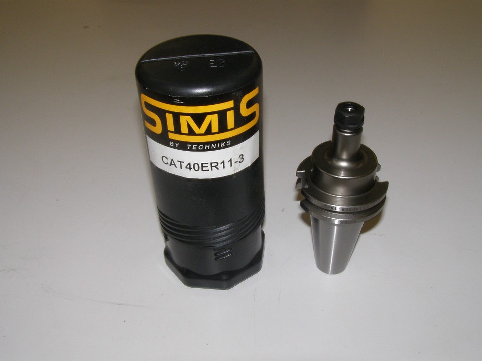 SIMIS CAT 40 ER 11 3" COLLET CHUCK TECHNIKS ER11 TOOL HOLDER CV40 CAT40 ...