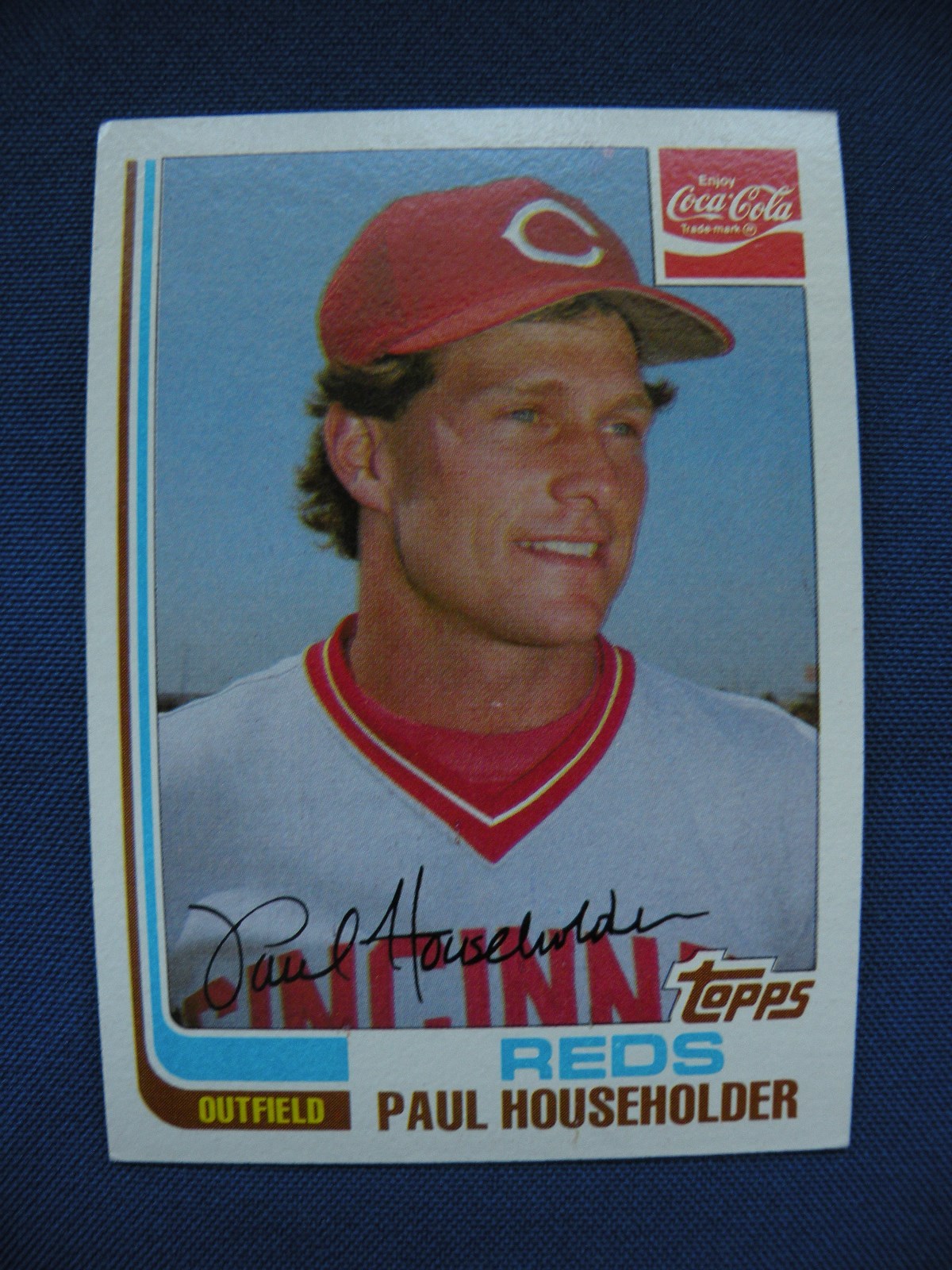 1982 Coca-Cola Cincinnati Reds Paul Householder card #8 MLB baseball $1 ...
