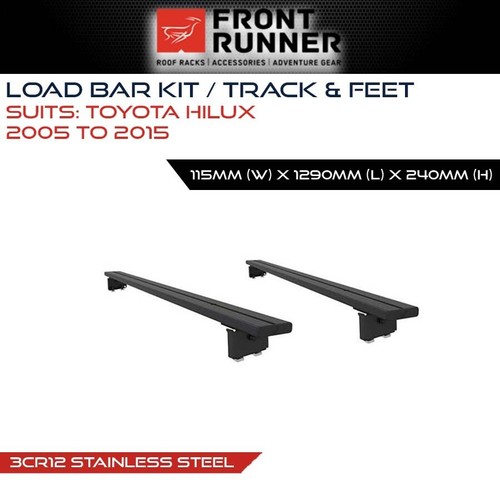 Front Runner Load Bar Kit / Track & Feet Fits Toyota Hilux 2005 - 2015 ...